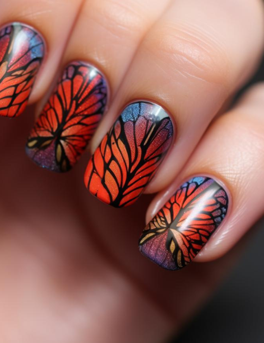 47 Butterfly Nails That'll Have Your Heart Fluttering