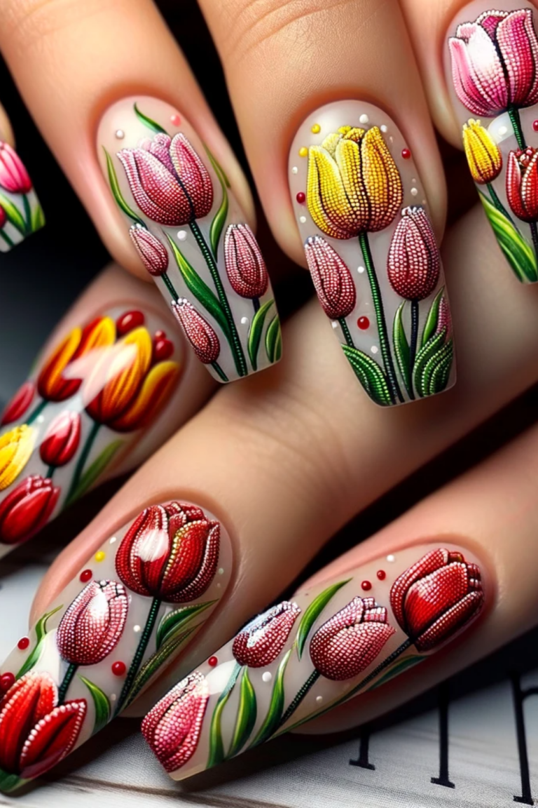 39 Flower Nails That Are Absolutely Blooming