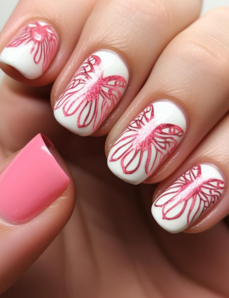 47 Butterfly Nails That'll Have Your Heart Fluttering