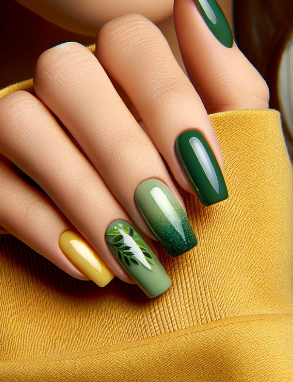 53 Stunning Emerald Green Nails