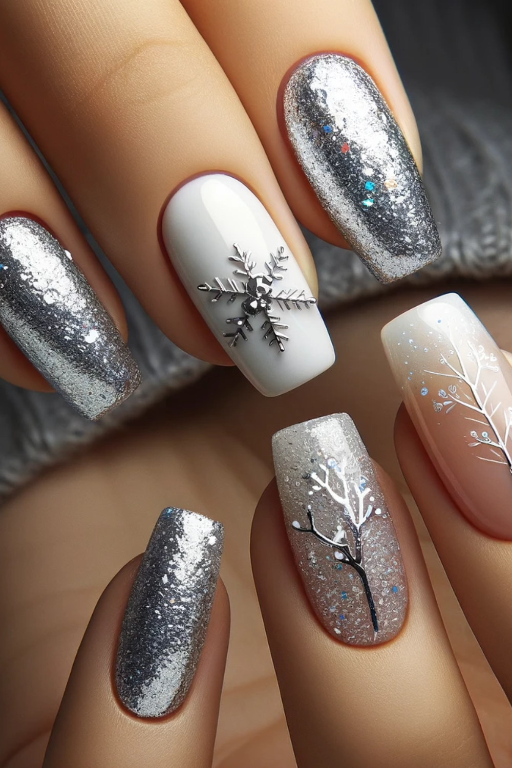 23 Snowflake Nails That Are Mesmerizing