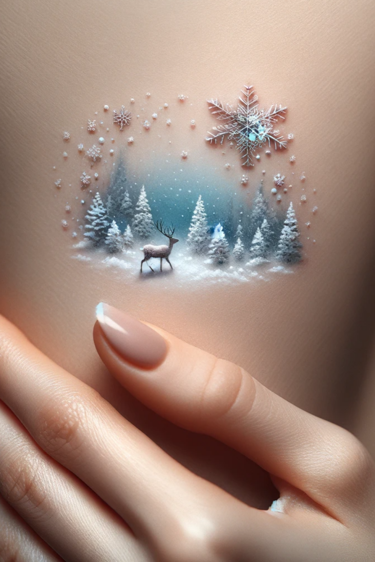 Christmas Tattoos That'll Have You Making Snow Angels