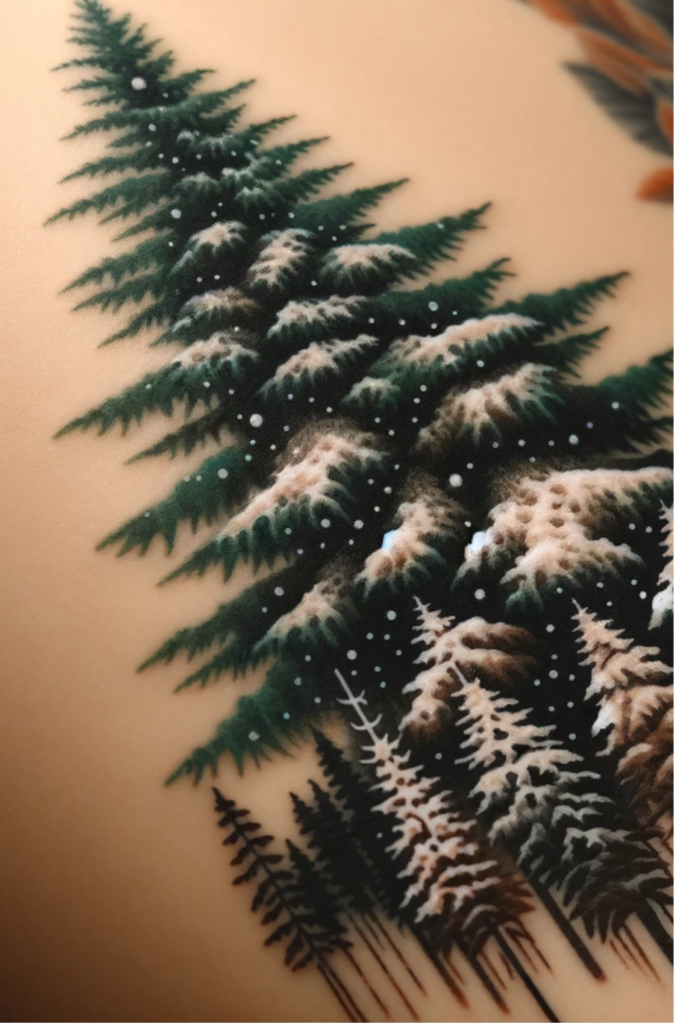 Christmas Tattoos That'll Have You Making Snow Angels