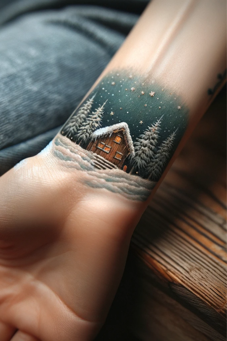 Christmas Tattoos That'll Have You Making Snow Angels