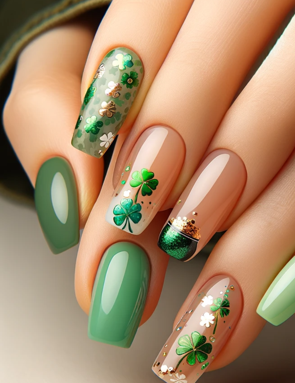 53 Stunning Emerald Green Nails