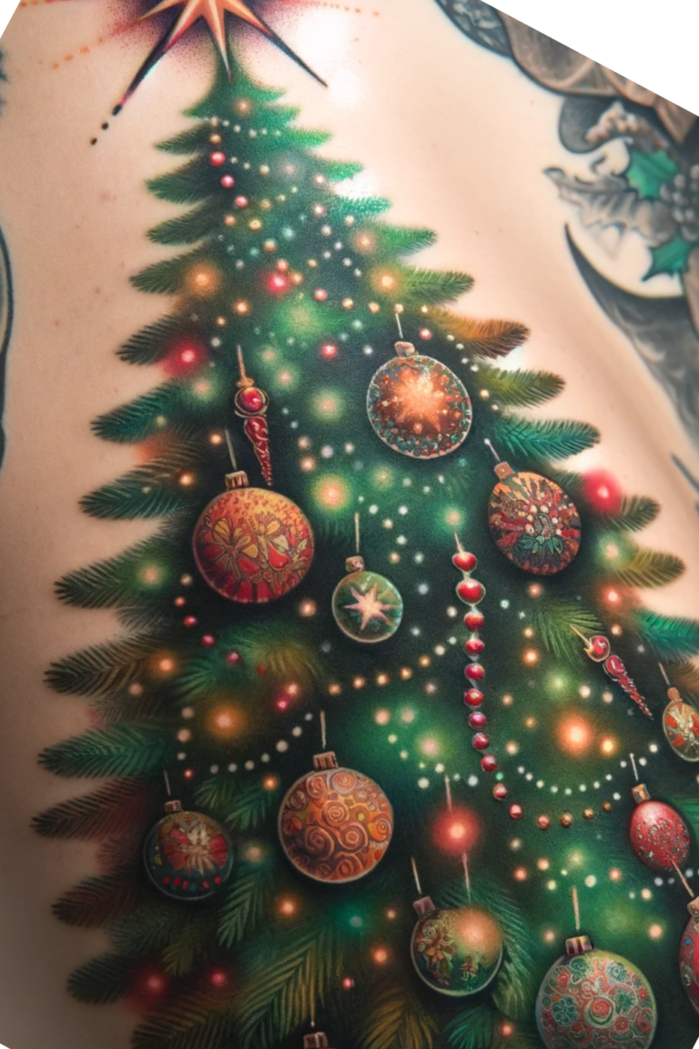 Christmas Tattoos That'll Have You Making Snow Angels