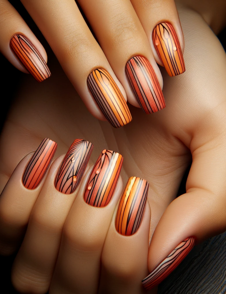 33 Orange Nails That Are Juicy And Hot