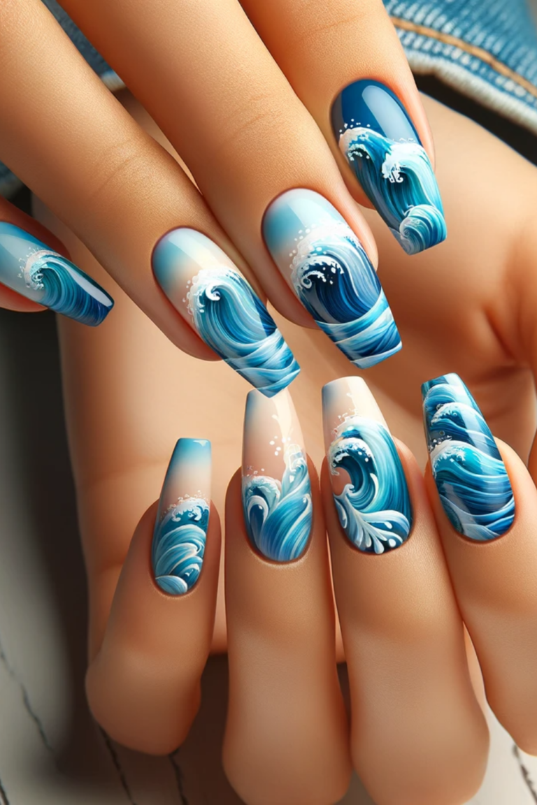 Beach Nails Dive into Ocean-Inspired Nail Art