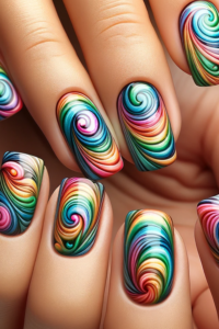 37 Dazzling Rainbow Nails to Brighten Your Day!