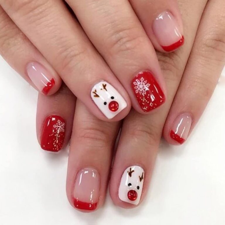 27 Sparkling Christmas Red Nails Perfect For The Holidays