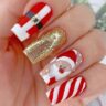27 Sparkling Christmas Red Nails Perfect For The Holidays