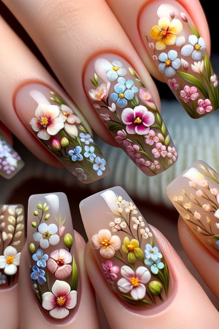 39 Flower Nails That Are Absolutely Blooming