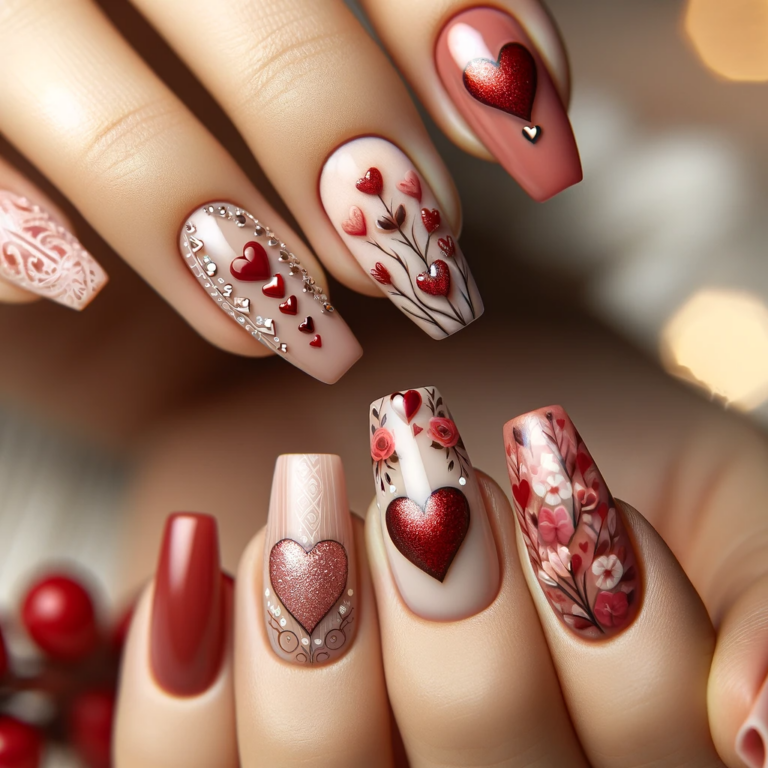 39 Heart Nails That Will Make Your Heart Throb