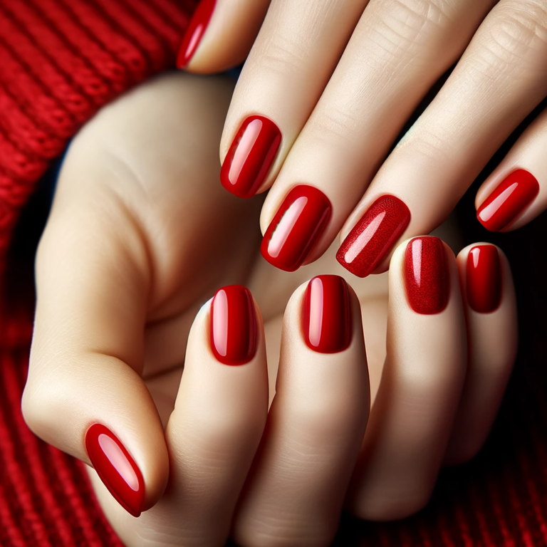 37 Red Nails That Are Fire Engine Hot