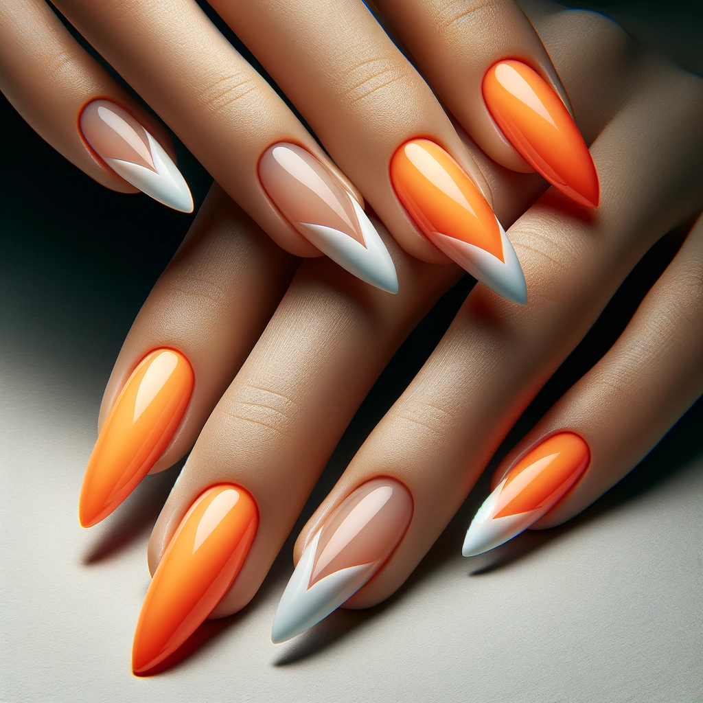 33 Orange Nails That Are Juicy And Hot