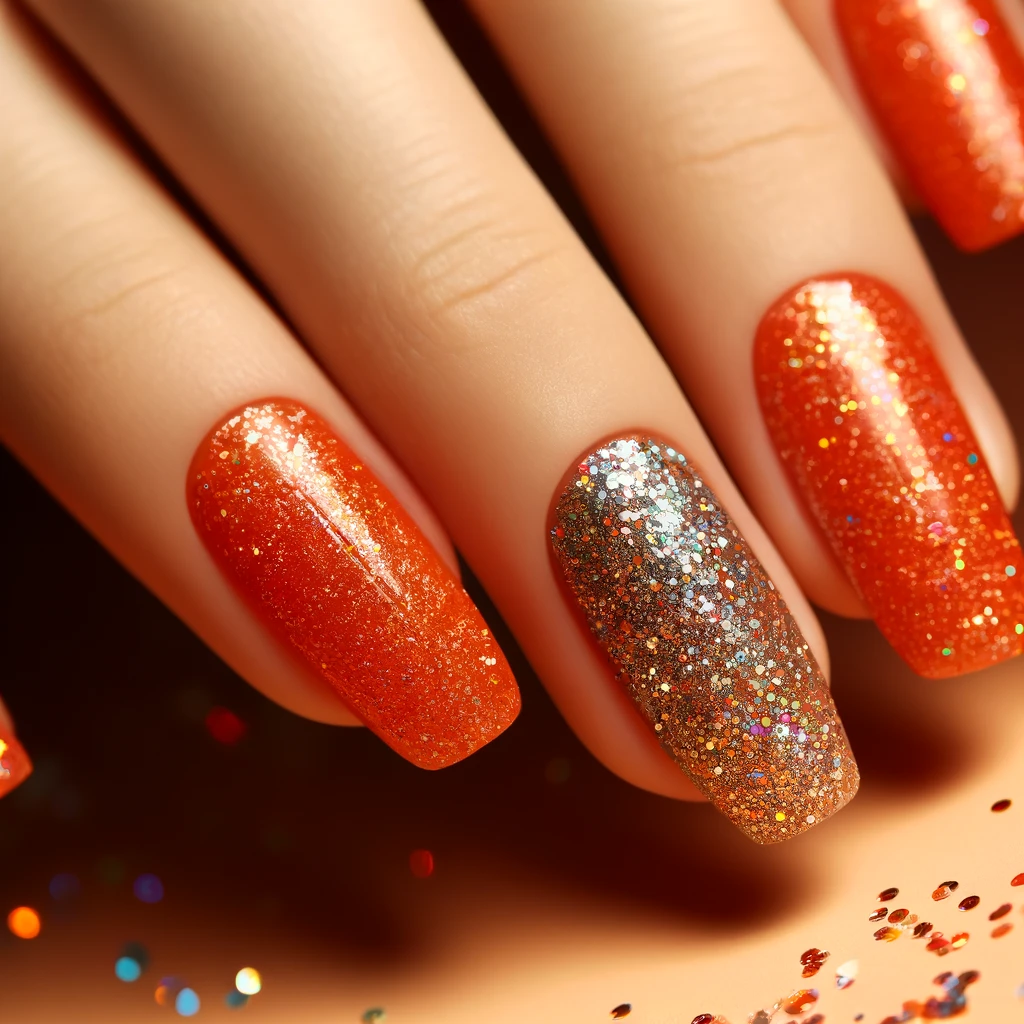 33 Orange Nails That Are Juicy And Hot