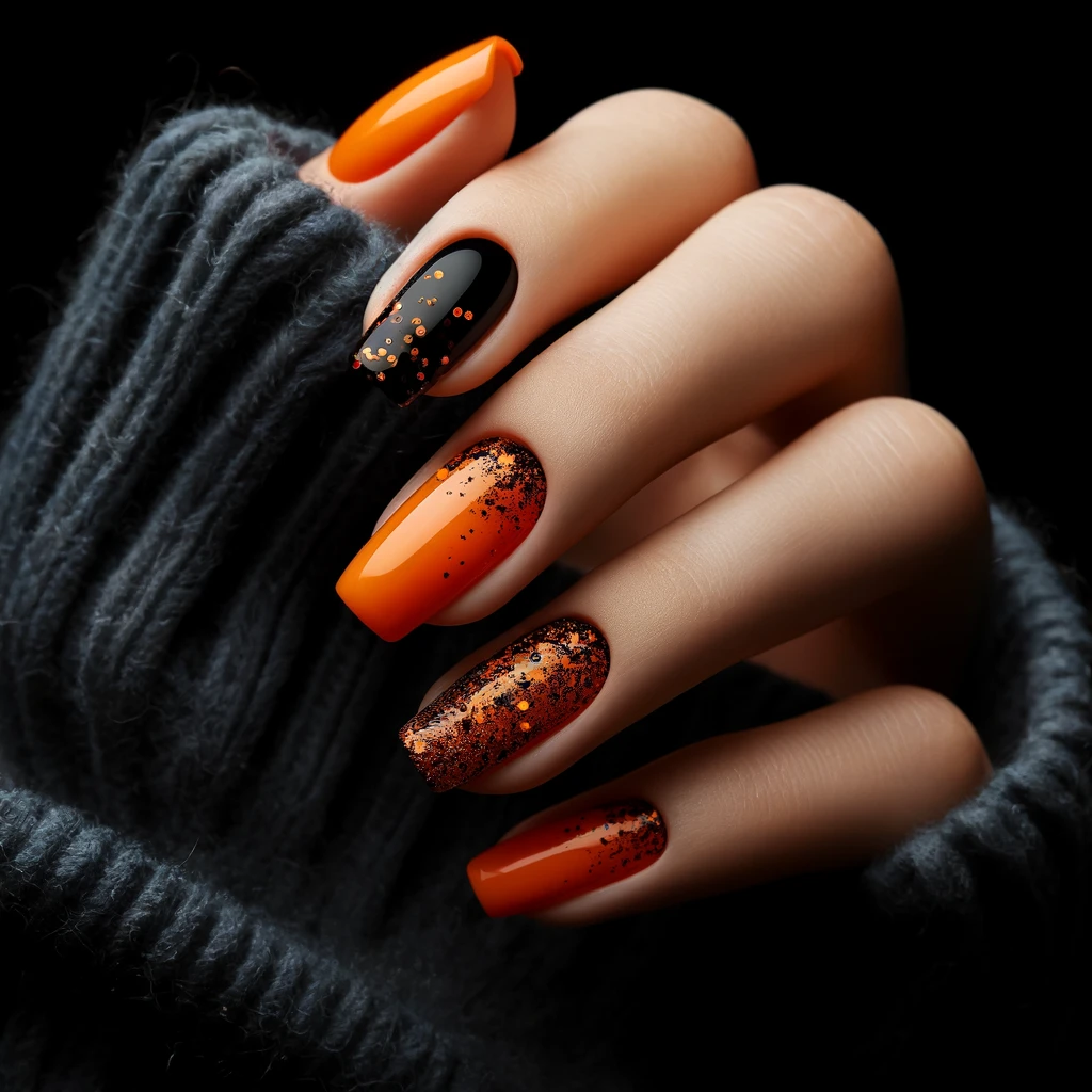 33 Orange Nails That Are Juicy And Hot
