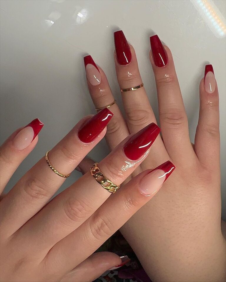 37 Red Nails That Are Fire Engine Hot