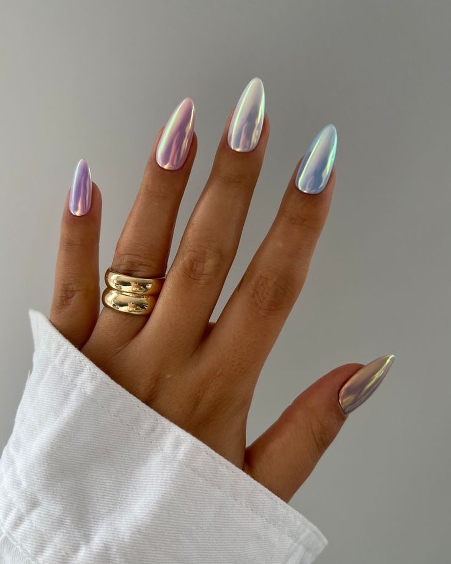 43 Chrome Nails To Indulge In The Shimmer
