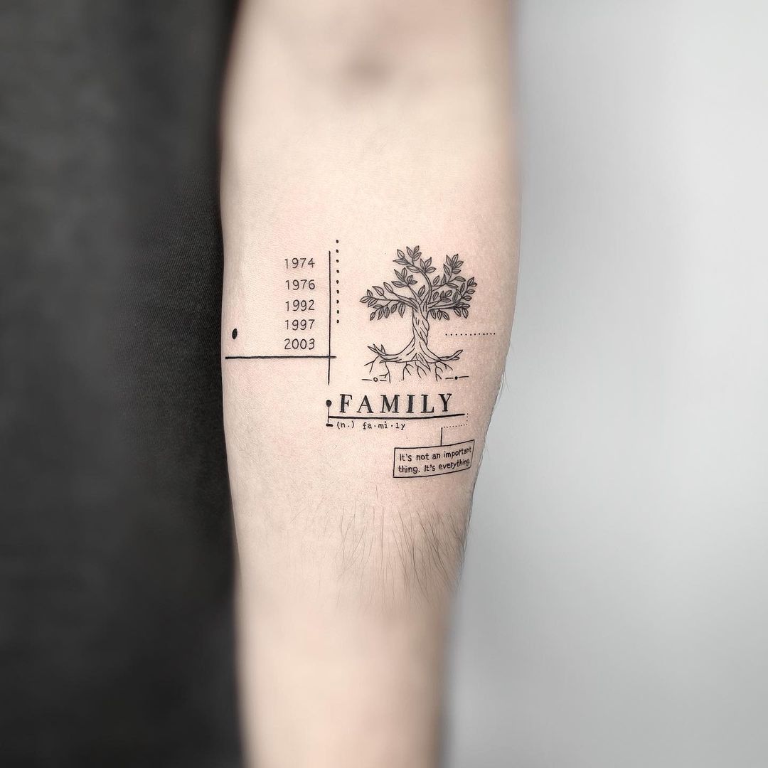 33 Meaningful Family Tattoo Ideas to Celebrate Your Unbreakable Bond