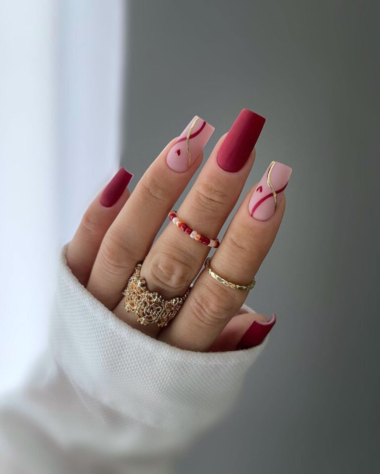 37 Red Nails That Are Fire Engine Hot