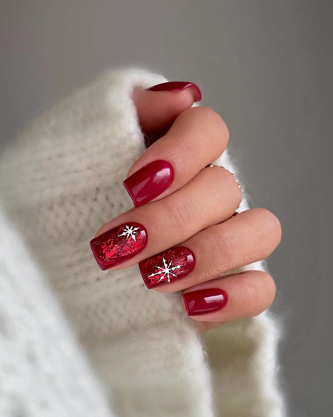 37 Red Nails That Are Fire Engine Hot