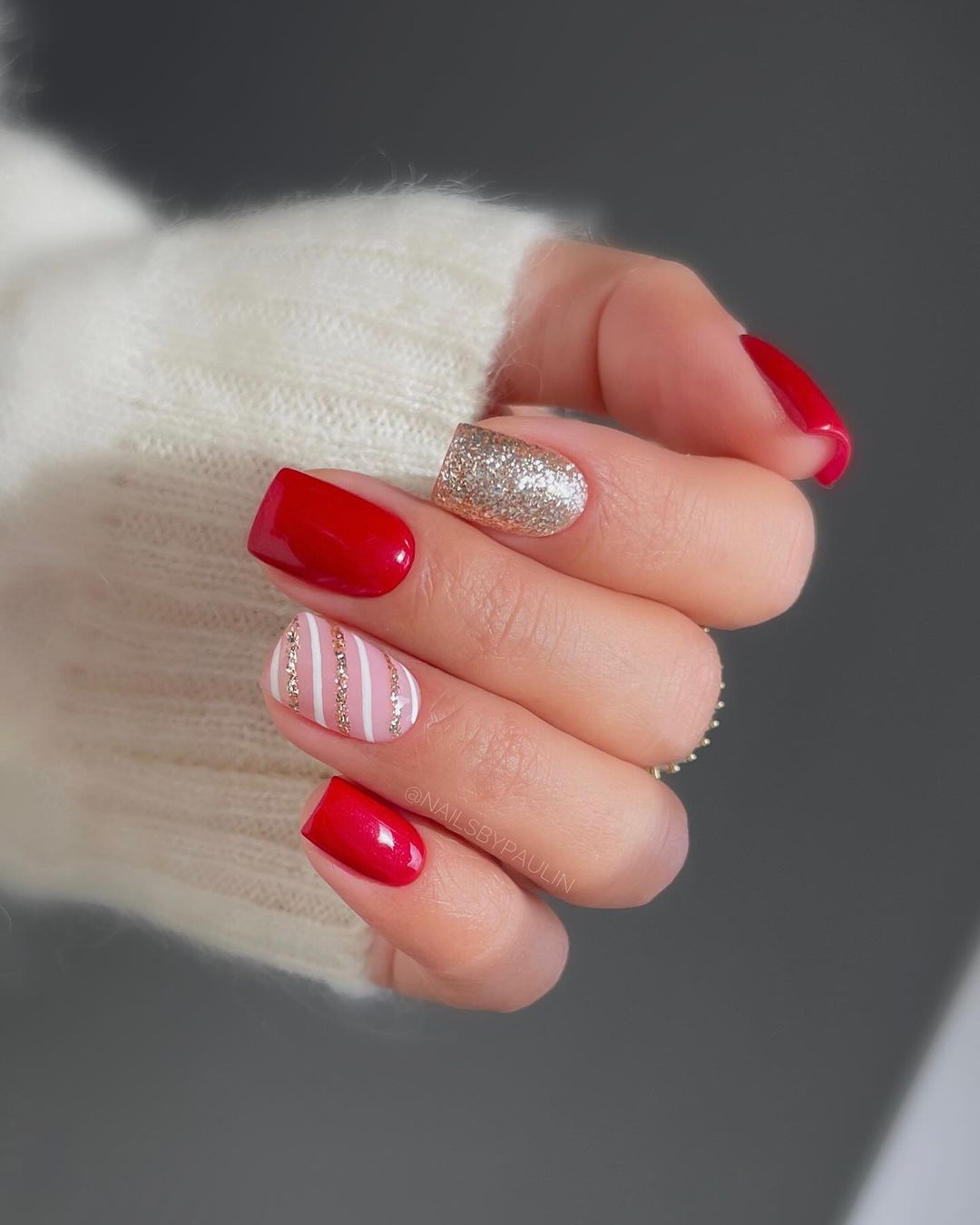 37 Red Nails That Are Fire Engine Hot
