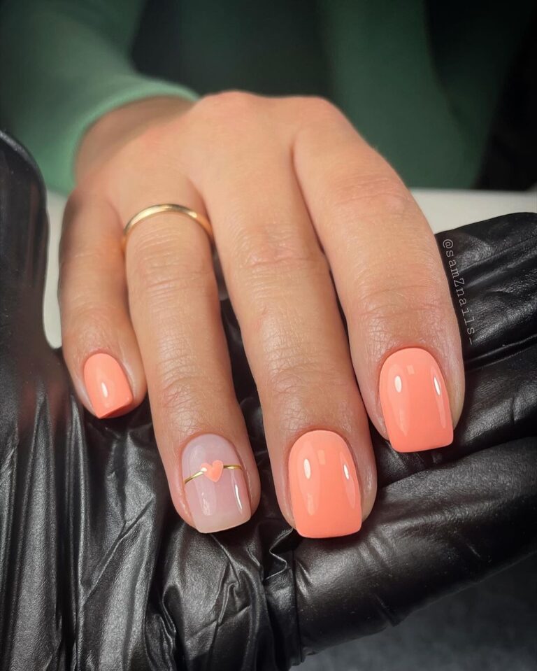 33 Orange Nails That Are Juicy And Hot