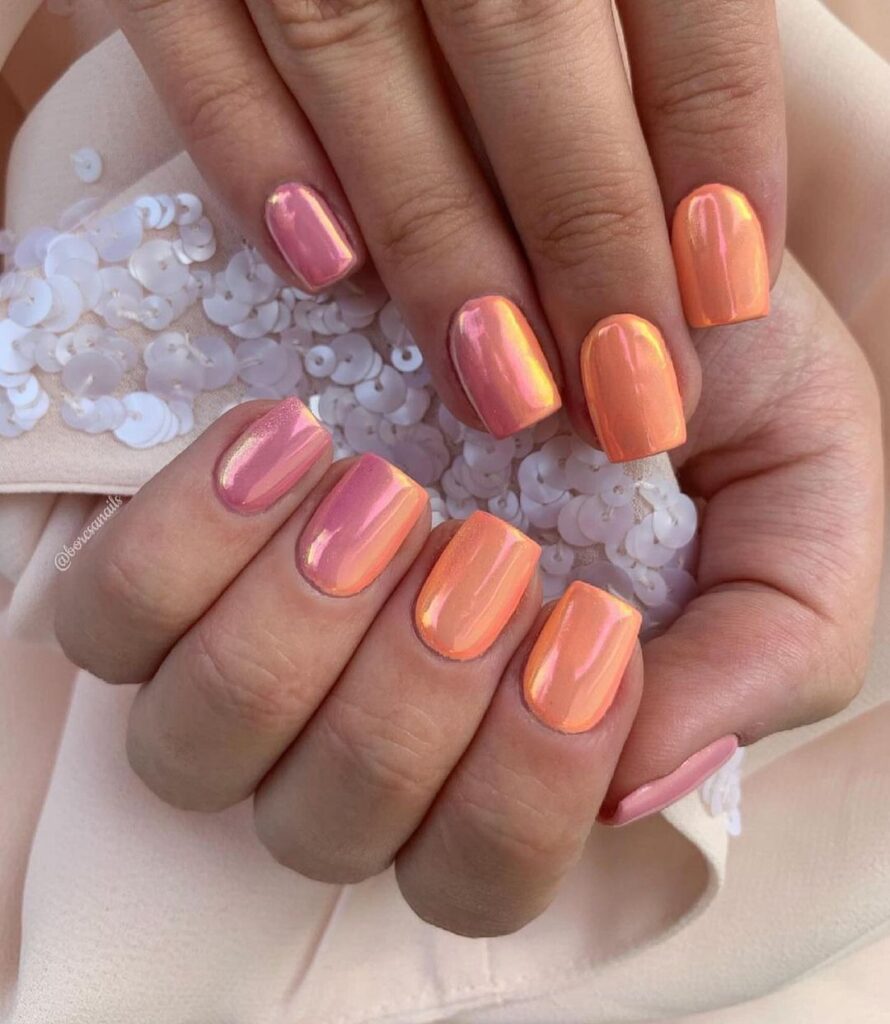 33 Orange Nails That Are Juicy And Hot